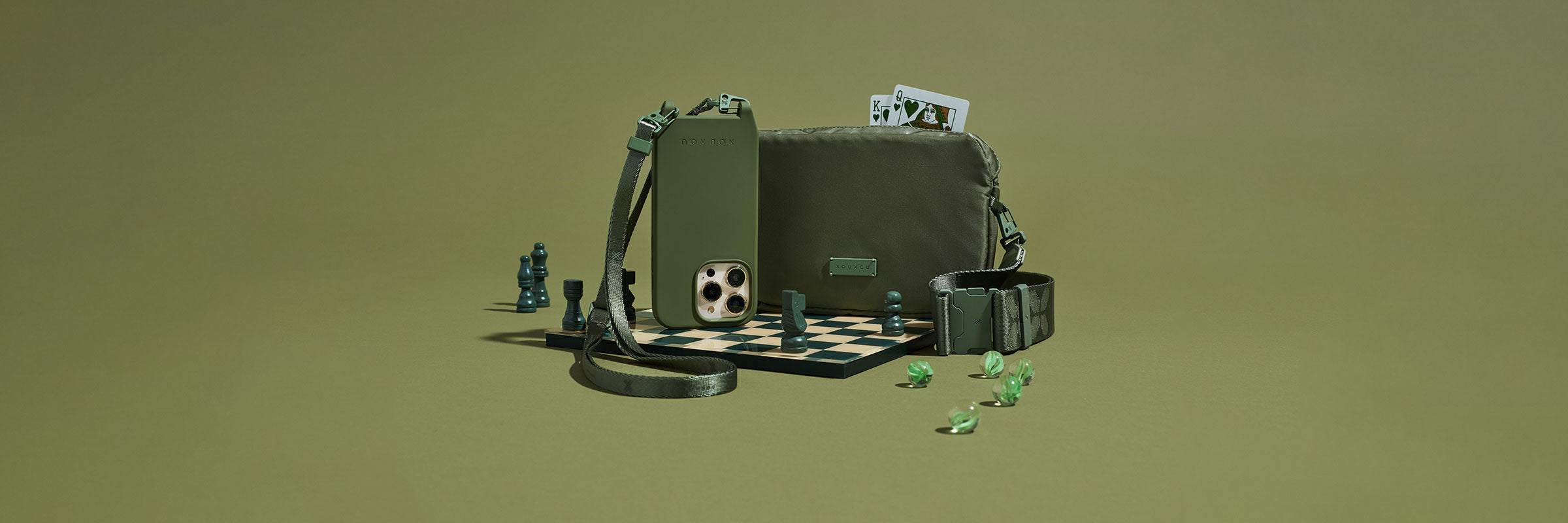 XOUXOU® Green Collection - Crossbody iPhone Cases & Accessories