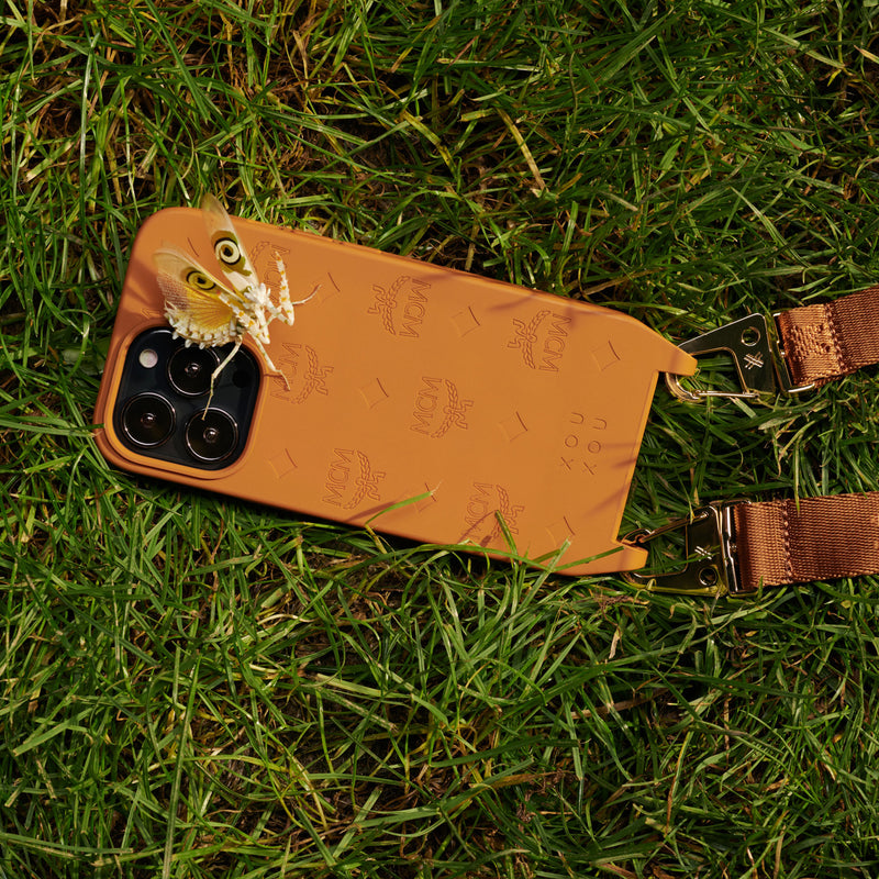 Explore our MCM iPhone 13 Cases in Black and Cognac with Gold details ...