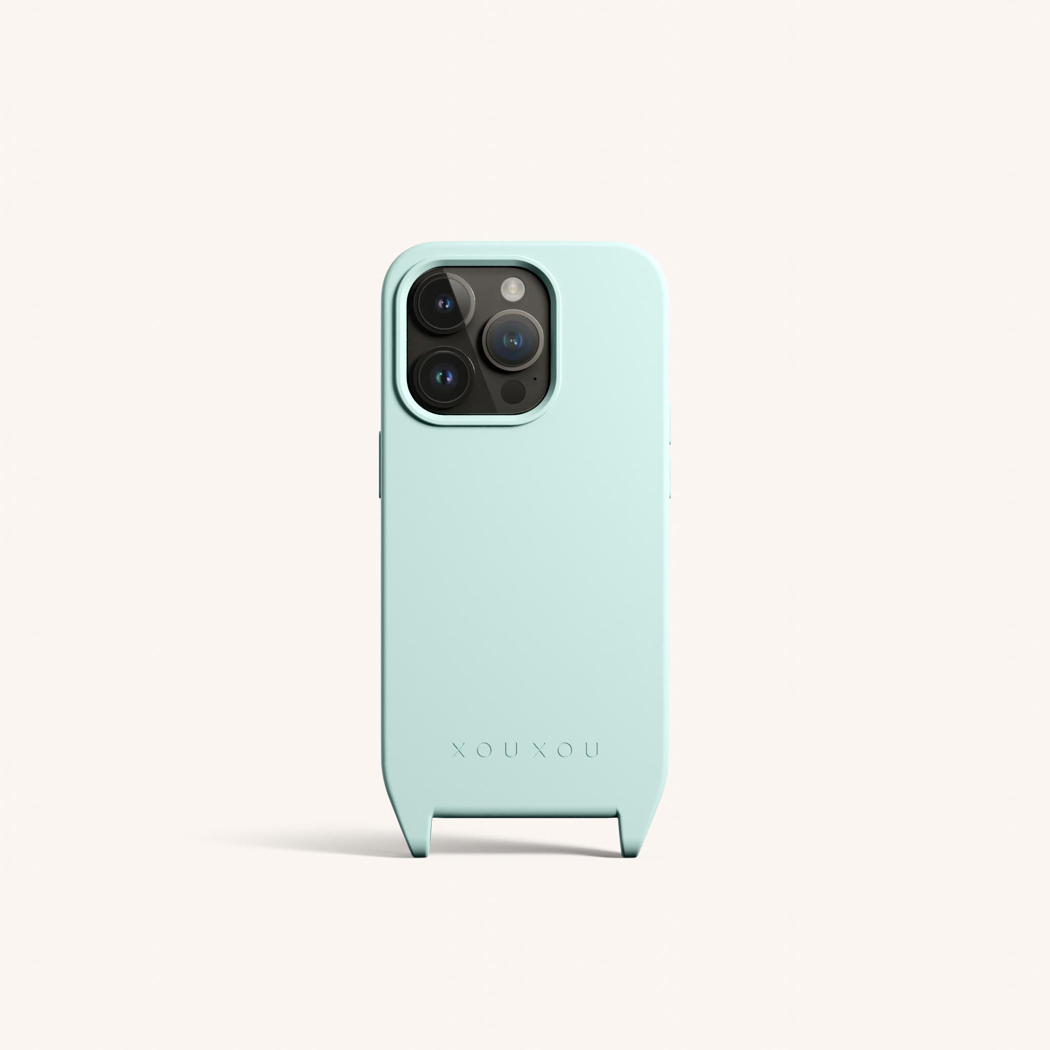 Phone Case with Eyelets in Azzurro -- XOUXOU®