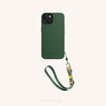Coque téléphone avec œillets d'attache et Dragonne en Sage - XOUXOU®