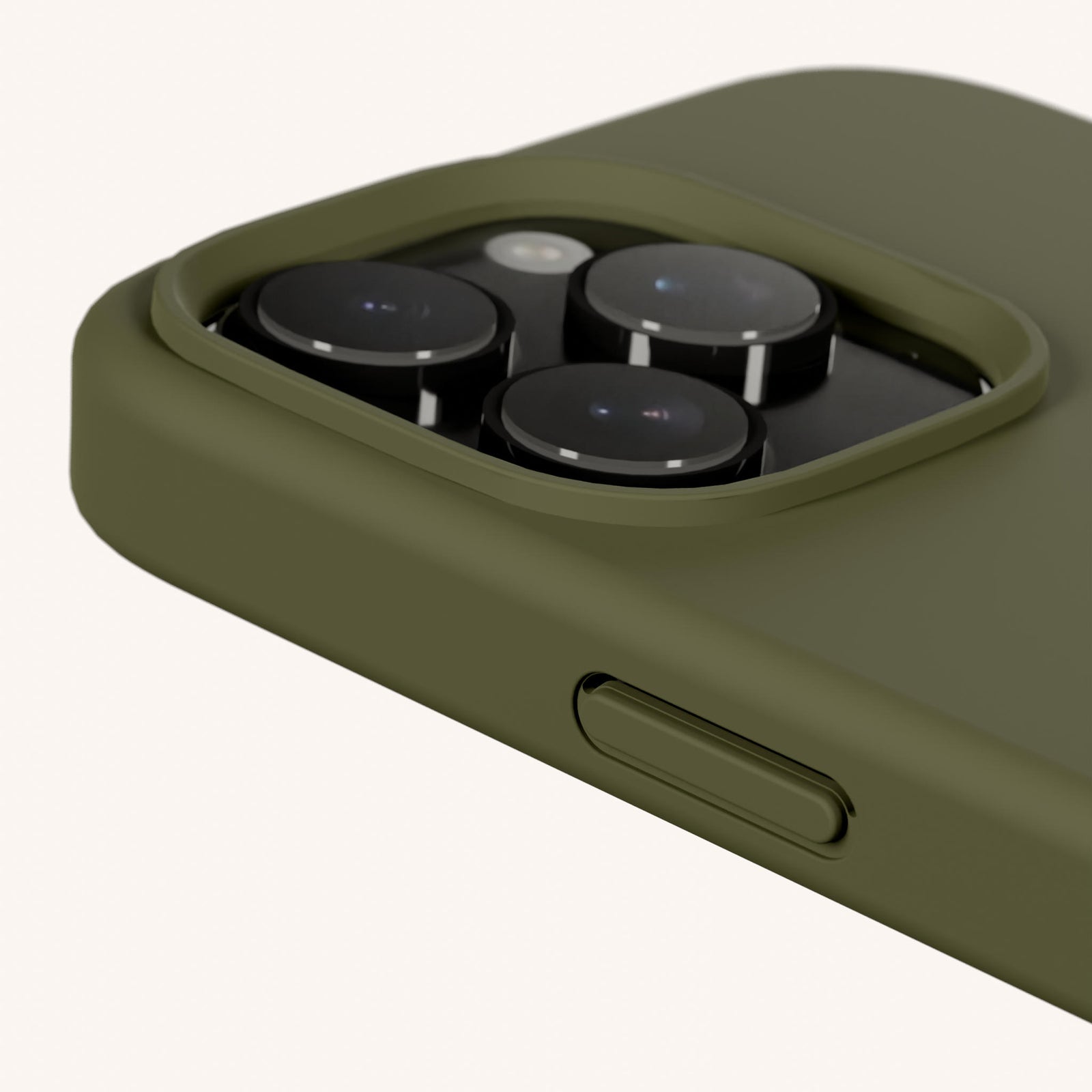 Phone Necklace with Carabiner Rope in Moss - XOUXOU®